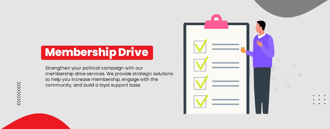 Membership Drive Services for Political Parties in India